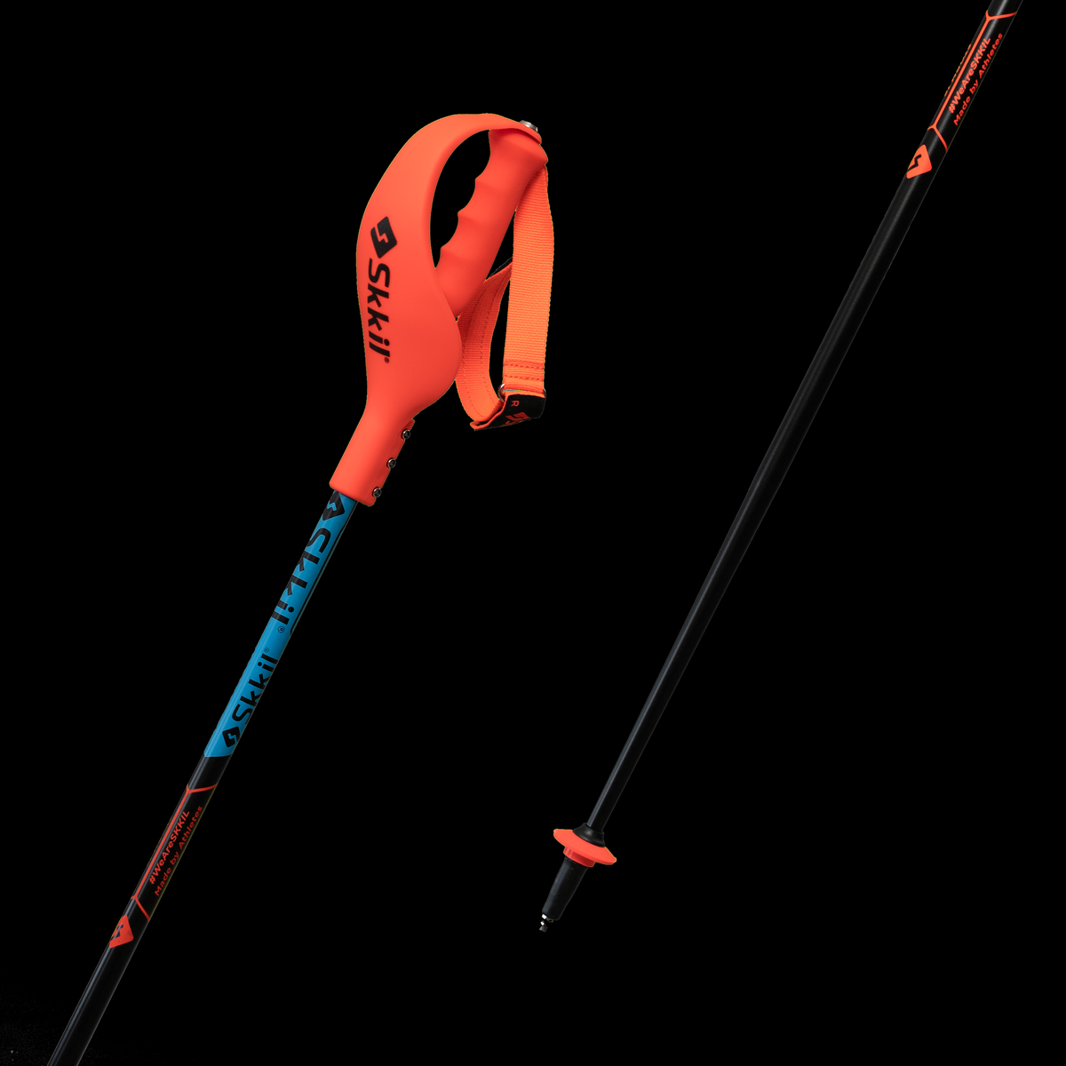 Slalom ski racing junior poles with guards | STORM 16 SL + GATE BLOCKER ...